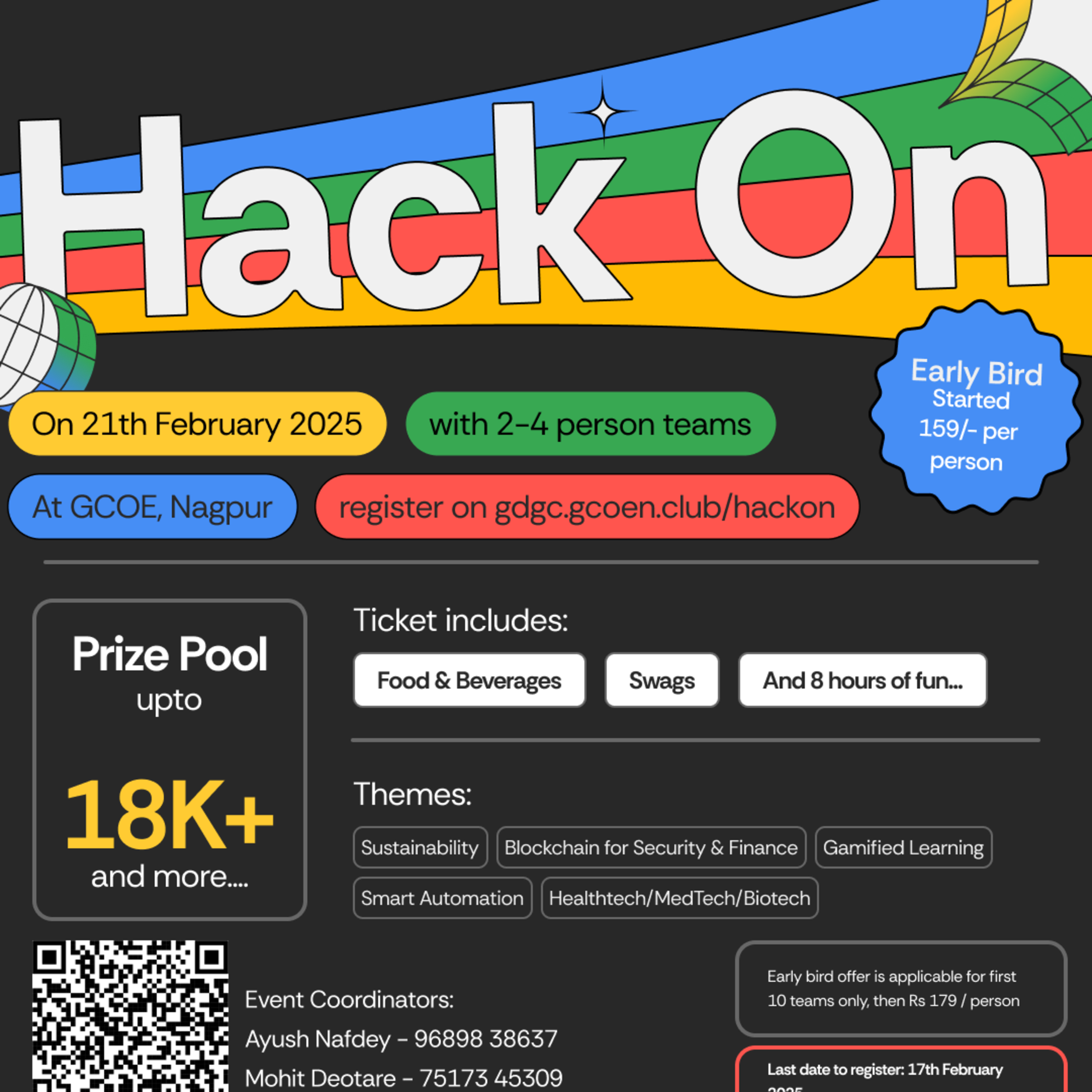 See Hack On | 8 hour Hackathon at Google Developer Groups GDG on Campus Government College of ...